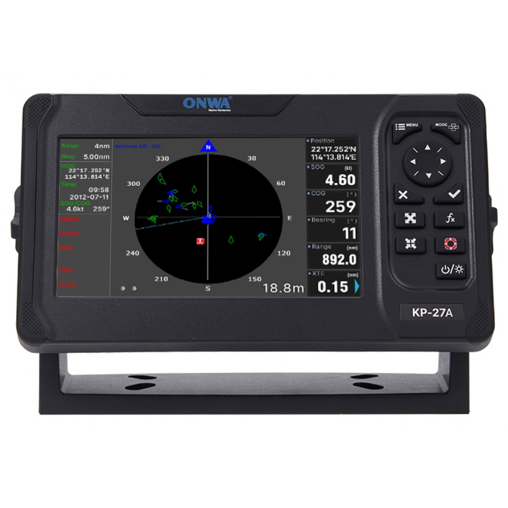 KP-27A 7 inch MFD Chart Plotter with B+ AIS transceiver